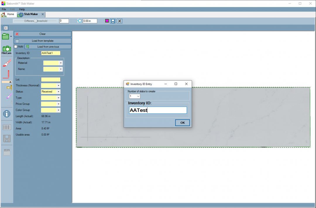 Calibration - Slabsmith